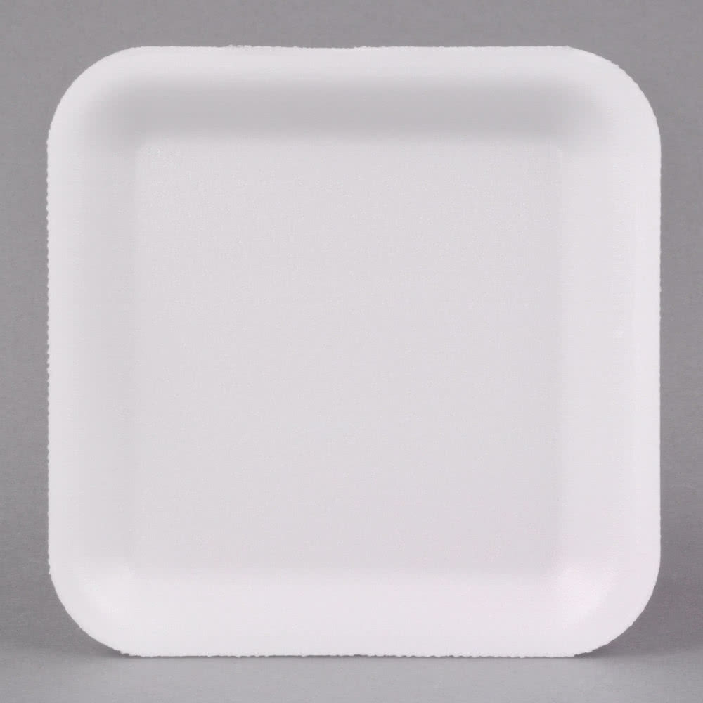 Foam 1S Tray White or Black 5 1/4" x 5 1/4" x 1/2" - 1000/Case – Kleen Bee