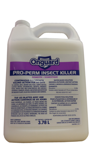 OnGuard Pro Perm: 3.78L. Bed Bug Killer – Kleen Bee